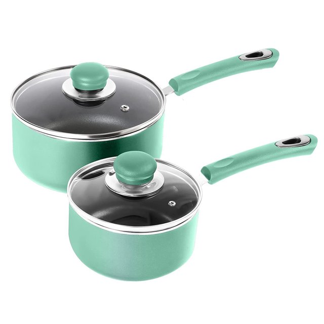 Easy Clean Nonstick Cookware Set, Features Kitchen Essentials, Vented ...
