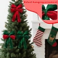 Christmas Decorations Christmas Bows 11.4 * 17.7 Inches Red Velvet ...