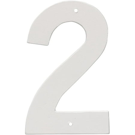 Montague Metal Products 4" Aluminum House Number 2 Outdoor Plaque ...