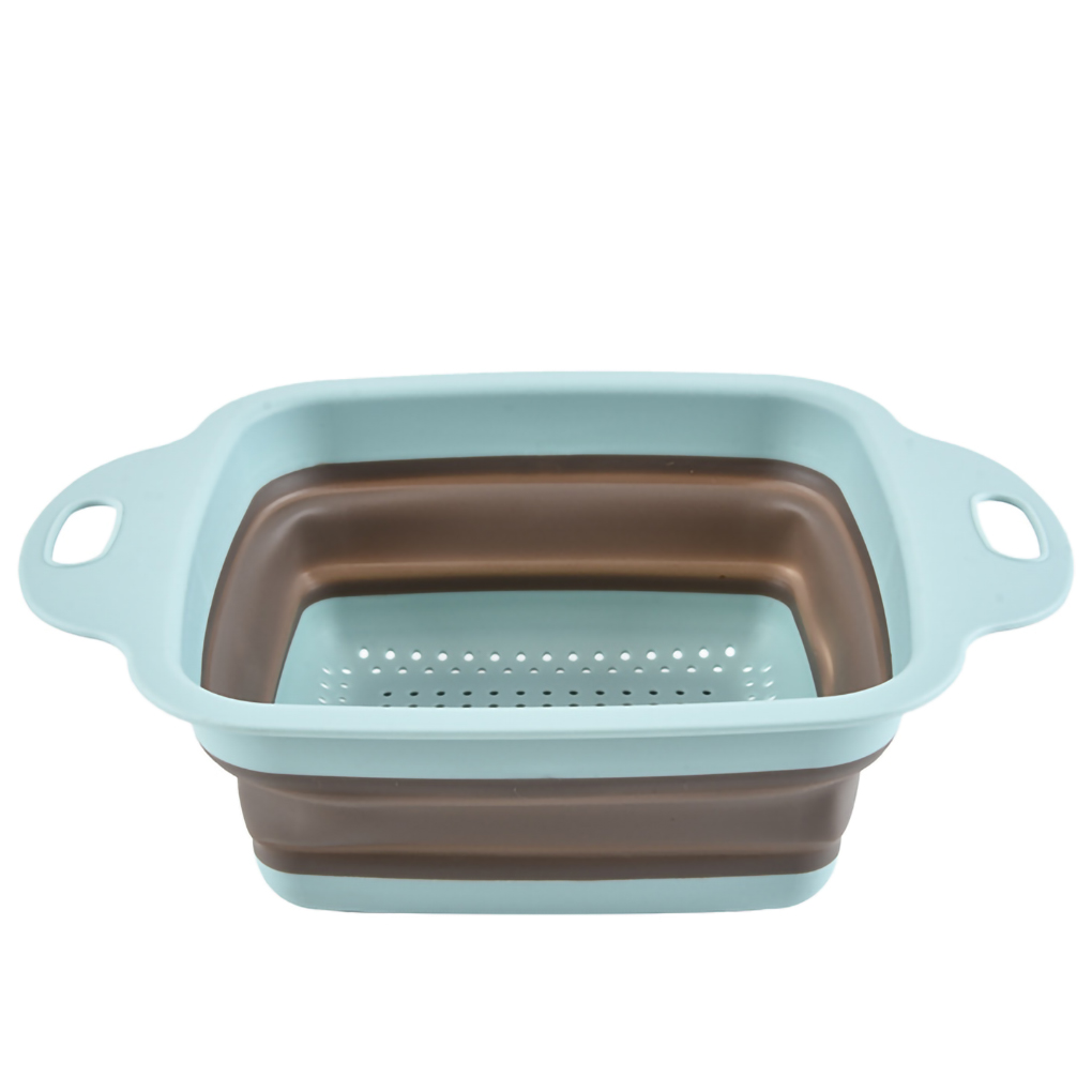 Colander Collapsible Strainer Square Drainer Folding Vegetable Washing ...