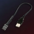 9pin Male To External Usb A Male Pc Mainboard Internal Data Extension Cable 20cm