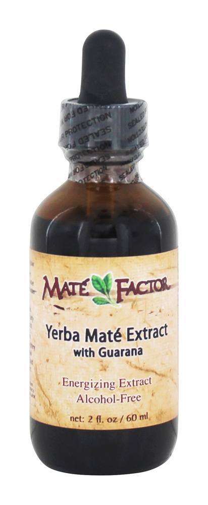 Mate Factor - Liquid Energy Yerba Mate with Guarana Alcohol Free - 2 oz ...