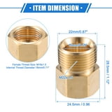 Unique Bargains Pressure Washer Connector Fitting M18x1.5 to 15mm M22x1.5 Male and Female ...