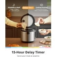 Compact Rice Cooker, 6-in-1 Stainless Steel Multi Slow Steamer, Saute ...