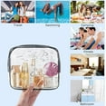 STONCEL 6 Pcs Clear Makeup Bags, Waterproof PVC Cosmetic Toiletry Bag ...