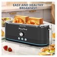 4-Slice Toaster, Extra Wide Long Slot Toaster, 7 Settings, Defrost ...