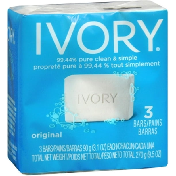 Ivory Bar Soap, 3.1 oz bars, 3 ea (Pack of 6) - Walmart.com