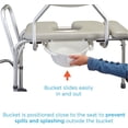 NOVA Padded Tub Transfer Bench for Bath or Shower with Commode Opening ...