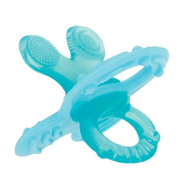 Nuby Teethe-eez Silicone Pink Teether with Case - Walmart.com