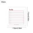 50 Sheets To Do List Small Desk Notepad,3x3 Inch Minimalist To-Do ...
