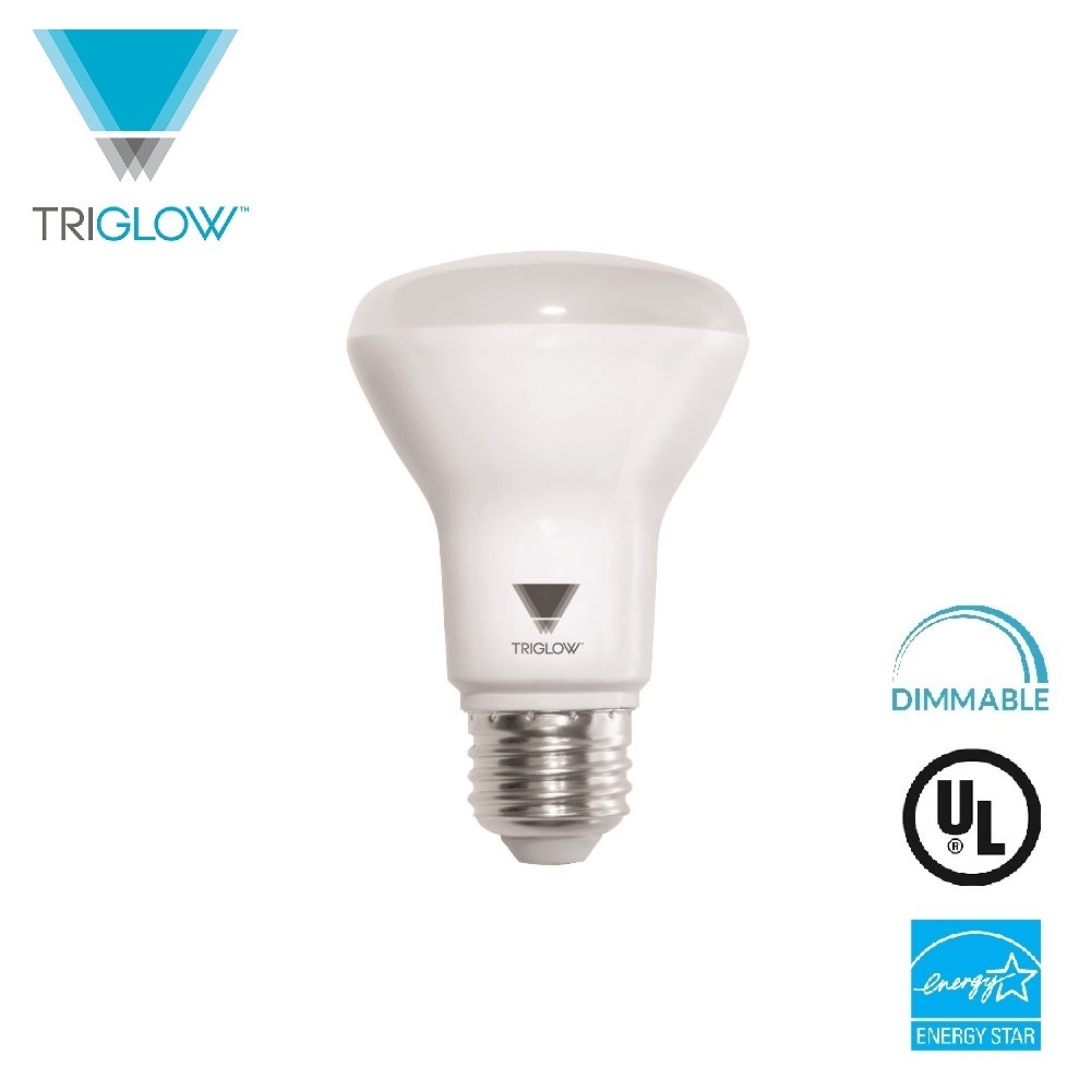 TriGlow LED 7-Watt (50W Equivalent) BR20 Bulb, DIMMABLE 3000K (Soft ...