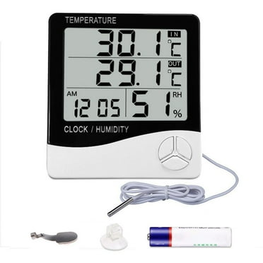 Digital Hygrometer Indoor Thermometer, Temperature Humidity Gauge with ...