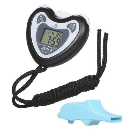 Digital Stopwatch and Whistle Set Sports Timer with Time Calendar for ...