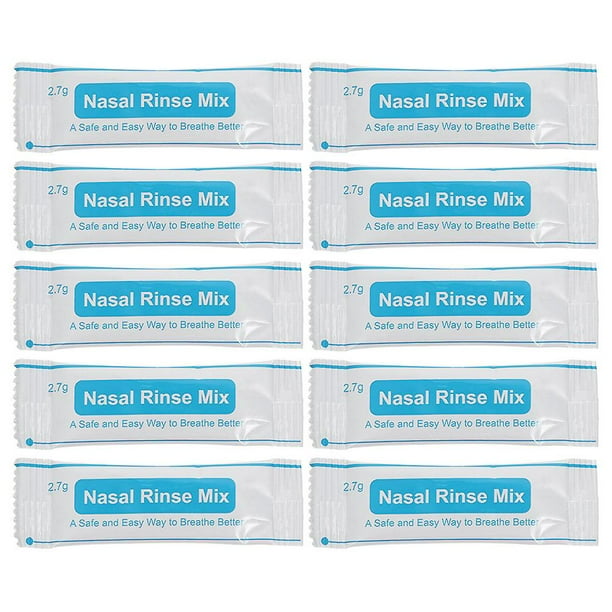 40 Packs Nasal Salt Packet Nasal Rinse Mix Pack Nasal Rinse Salt Saline ...