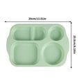 Dianli Kids Divided Lunch Plate Wheat Straw Multi-Compartment Meal Tray ...