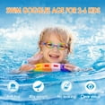 Freela Kids Swim Goggles for 2-6, Flat Lens with Flexible Nose Piece ...