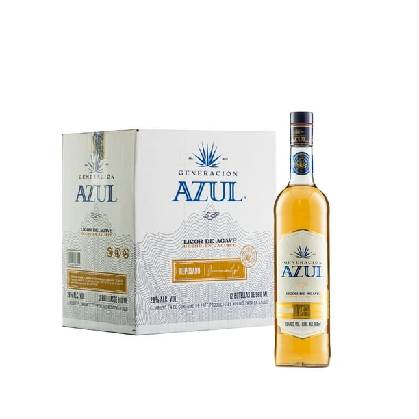Caja Licor de Agave Generación Azul Reposado 960 Ml Generación Azul ...