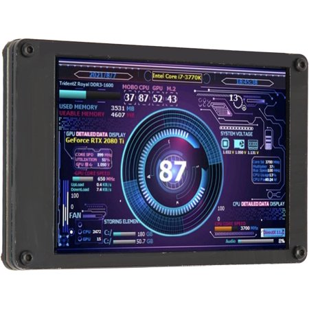 Computer Temp Monitor, 3.5 Inch IPS USB LCD Screen CPU Data Monitor ...