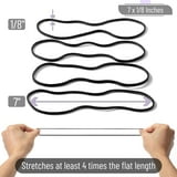 Mr. Pen Large Rubber Bands 100 Pack Black Extra Large Rubber Bands for ...