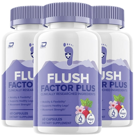 NutraVibe Flush Factor Plus Capsules, Detox for Bloating and Mobility ...