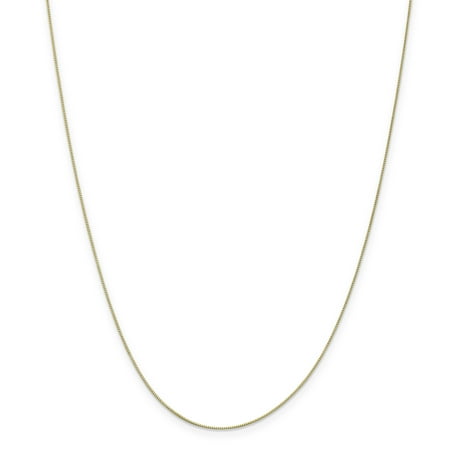 10K Yellow Gold .5mm Box Chain 16 Inch | Walmart Canada