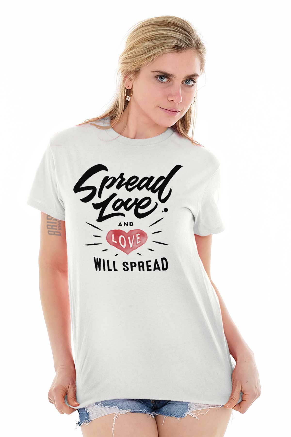 Inspirational Ladies TShirts Tees T For Women Spread Love Will Spread ...
