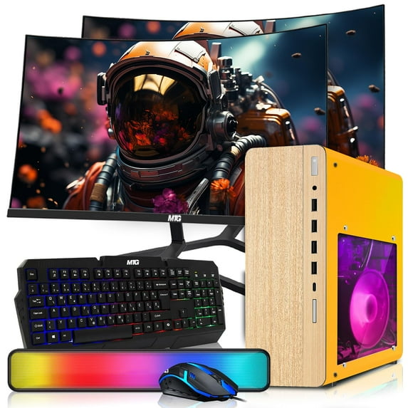 Restored HP Full Light Desktop Computer PC Lambo AMD A10-9700, 16GB RAM ...