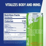 Red Bull Green Edition Energy Drink, Curuba Elderflower, 8.4 fl. oz ...