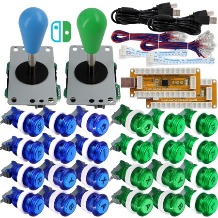 SAYDY Arcade Game Controller USB Encoder 2 Player Gamepad Microswitch Button 8way Joystick for ...