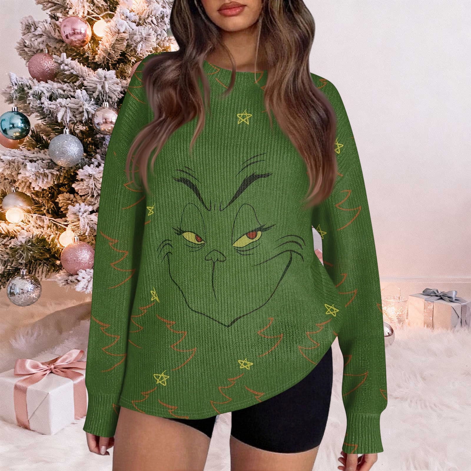 Click here for Toome Grinch Costume Ugly Christmas Sweater For Wo... prices