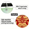 Gold Peony Floral Red Pattern Print Shower Curtain,Cloth Fabric ...