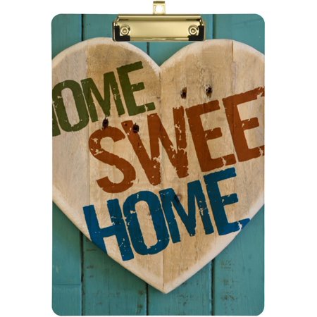 XDDJA Farmhouse Home Sweet Home Clipboard Hardboard Wood Nursing Clip ...