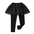 Baby Girl Pants Shaggy Yarn Skirt Pants Sequin Solid Print Elastic ...