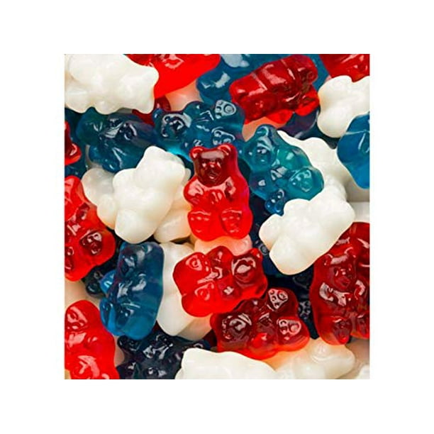 Candy Retailer Gummi Red White Blue Freedom Gummy Bears 1 Lb - Walmart.com