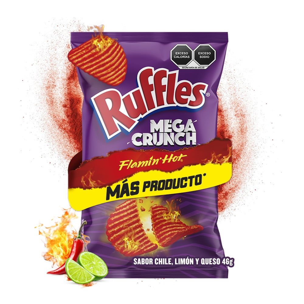 Papas fritas Ruffles Mega Crunch Flamin' Hot 46 g | Walmart en línea