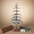 Gerson 33-Inch High Galvanized Metal Tabletop Evergreen Tree with Star ...