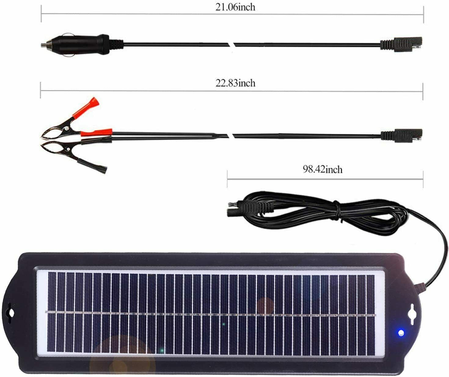 Buy 3W Solar Panel Kit Mono 3 Watt 12V Trickle Charge Battery Charger ...