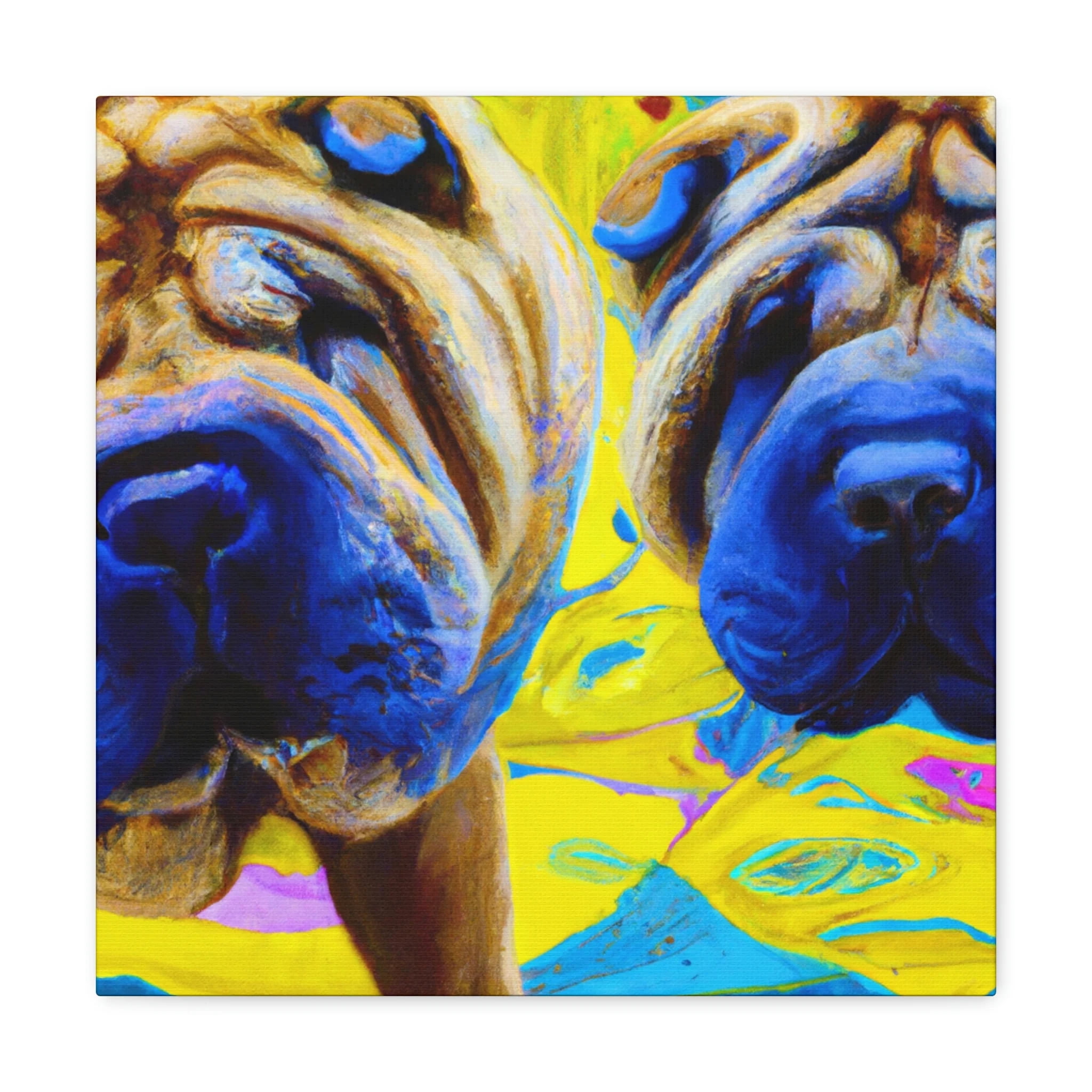 Sleeping Shar Pei Dream - Canvas - Walmart.com