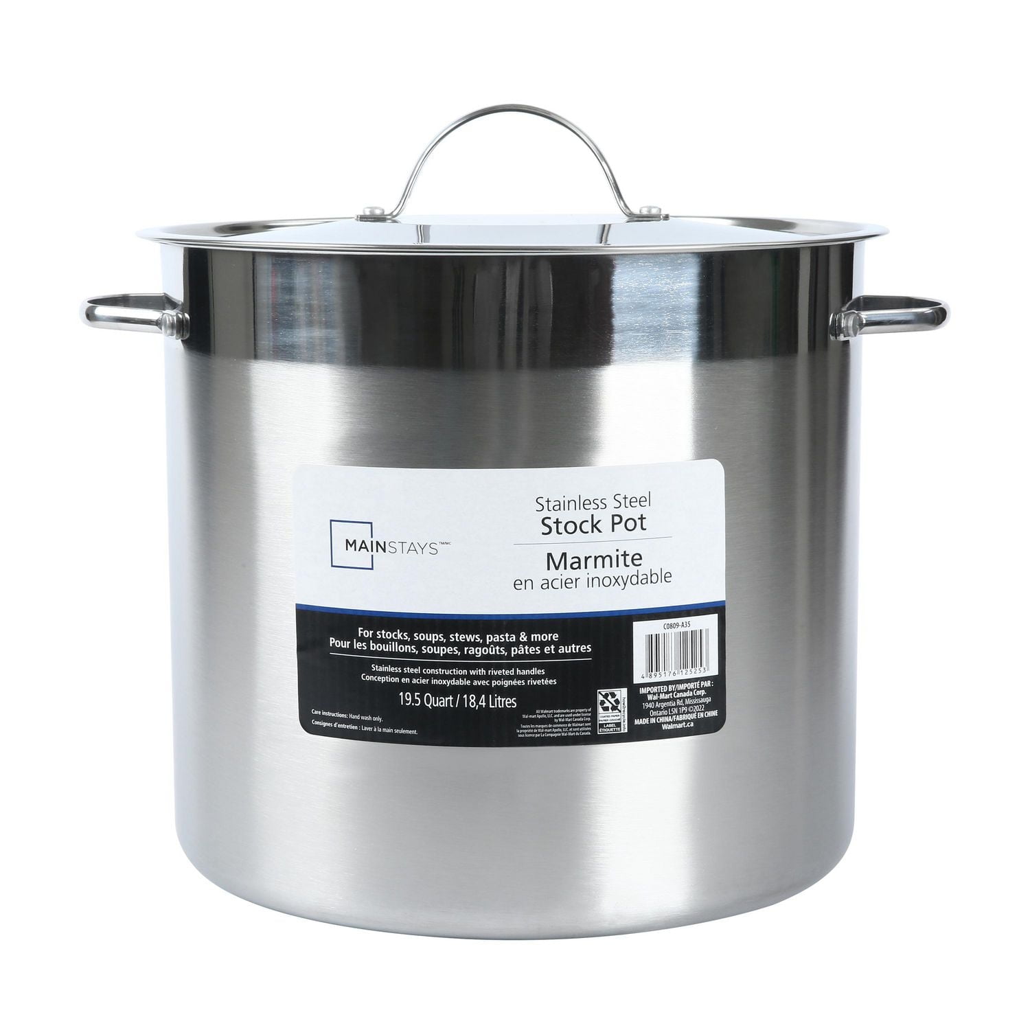 Click here for Mainstays 20qt Stainless Steel Stockpot prices