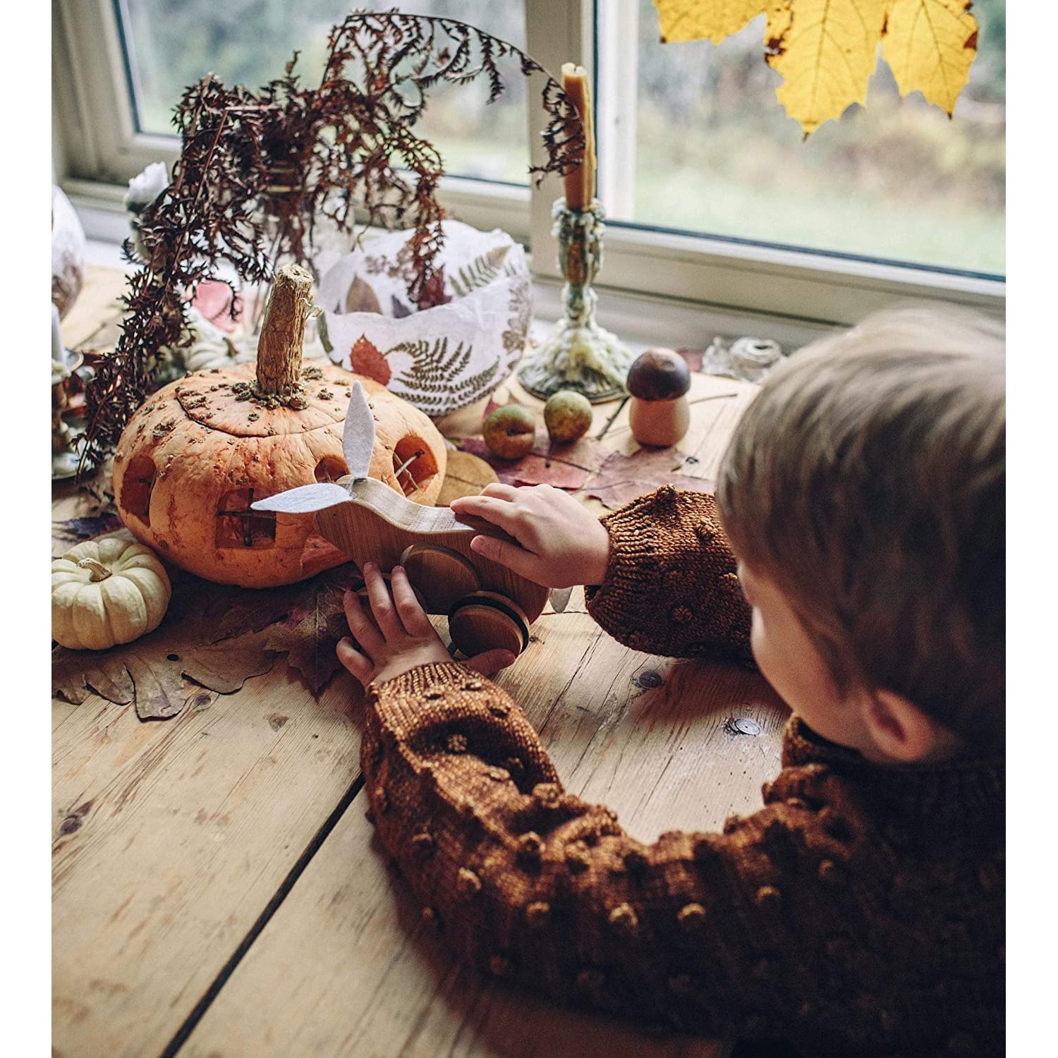 Kinderfeets 3616 Kids Rolling Bamboo Push and Pull Animal Toy Figure ...