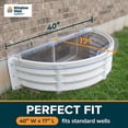 "Just Cover It" Window Well Cover (Polycarbonate, 40" Width x 17 ...