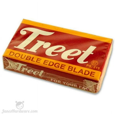 Treet Carbon Steel Double Edge Shaving Razor Blades, 200 Blades Pack ...