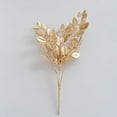 BalsaCircle 4 Metallic Gold Artificial Italian Ruscus Leaves Branches ...