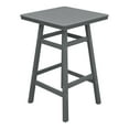 Costaelm Paradise 30" Square Outdoor Patio Bistro Bar Table With ...
