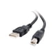 C2G 2m USB 2.0 A/B Cable - Black (6.6ft) - Walmart.com