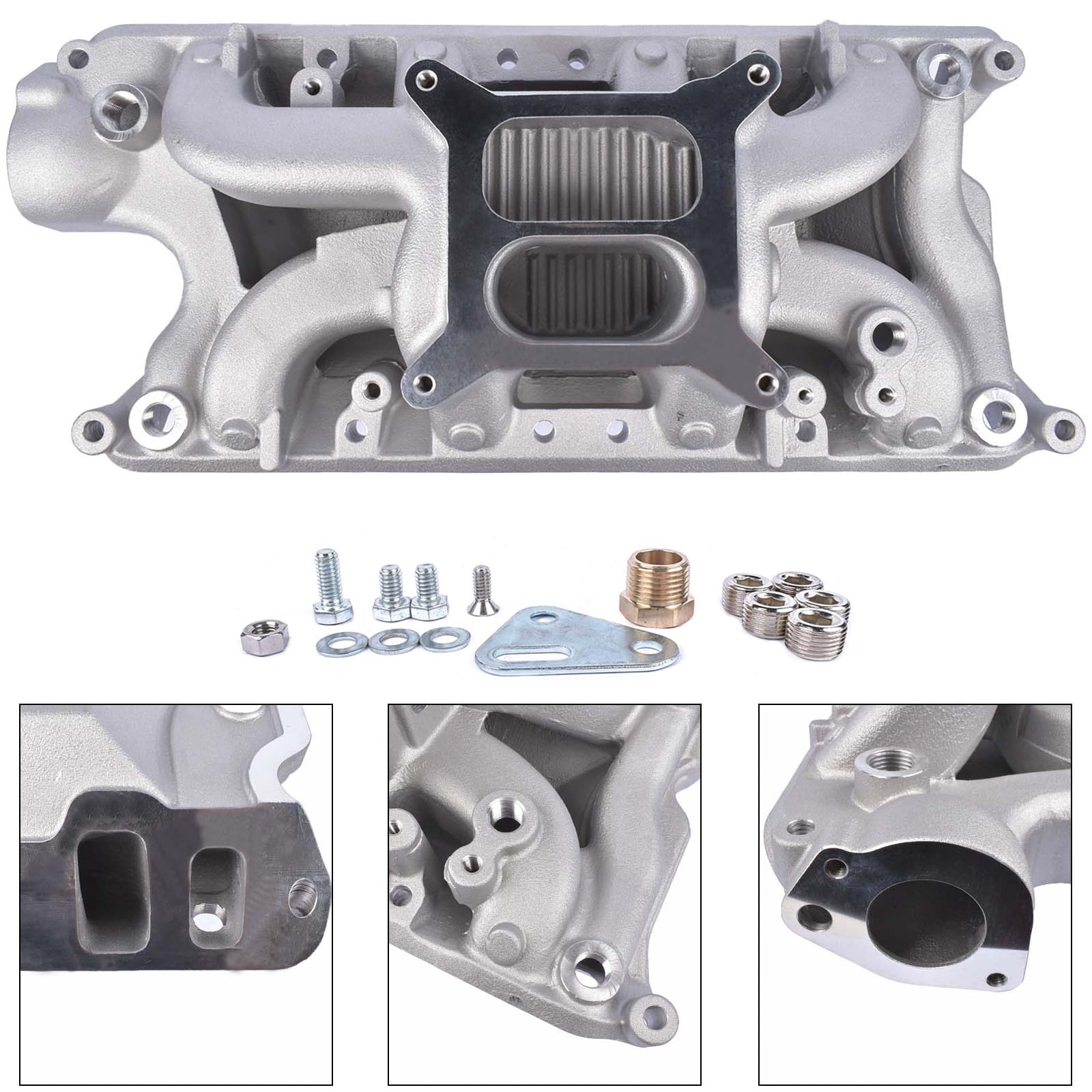 GELUOXI Aluminum Intake Manifold for Ford Small Block Windsor V8 260 ...