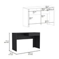 Nmkwnr Computer Desk with 1 Drawer for Home Office, Black - Walmart.com