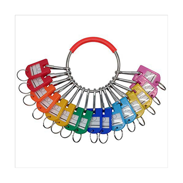 ckepdyeh Portable Metal Ring Key Organizer with 16 Spring Hooks & Key ...
