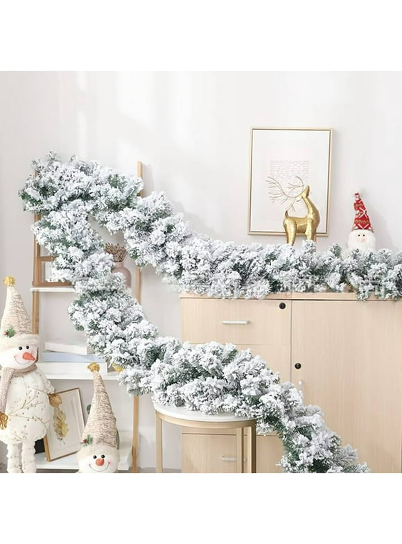Flocked Christmas Garlands in Christmas Garlands - Walmart.com