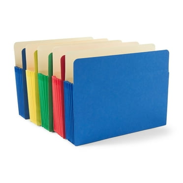 Staples Reinforced File Folder 1/3 Cut Letter Size Assorted Colors 18 ...